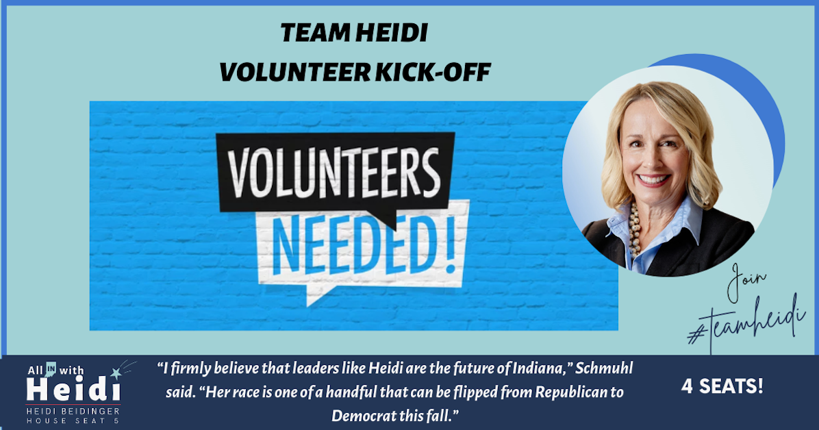 Team Heidi Volunteer Kick-Off · IN St. Joseph County Democratic Party