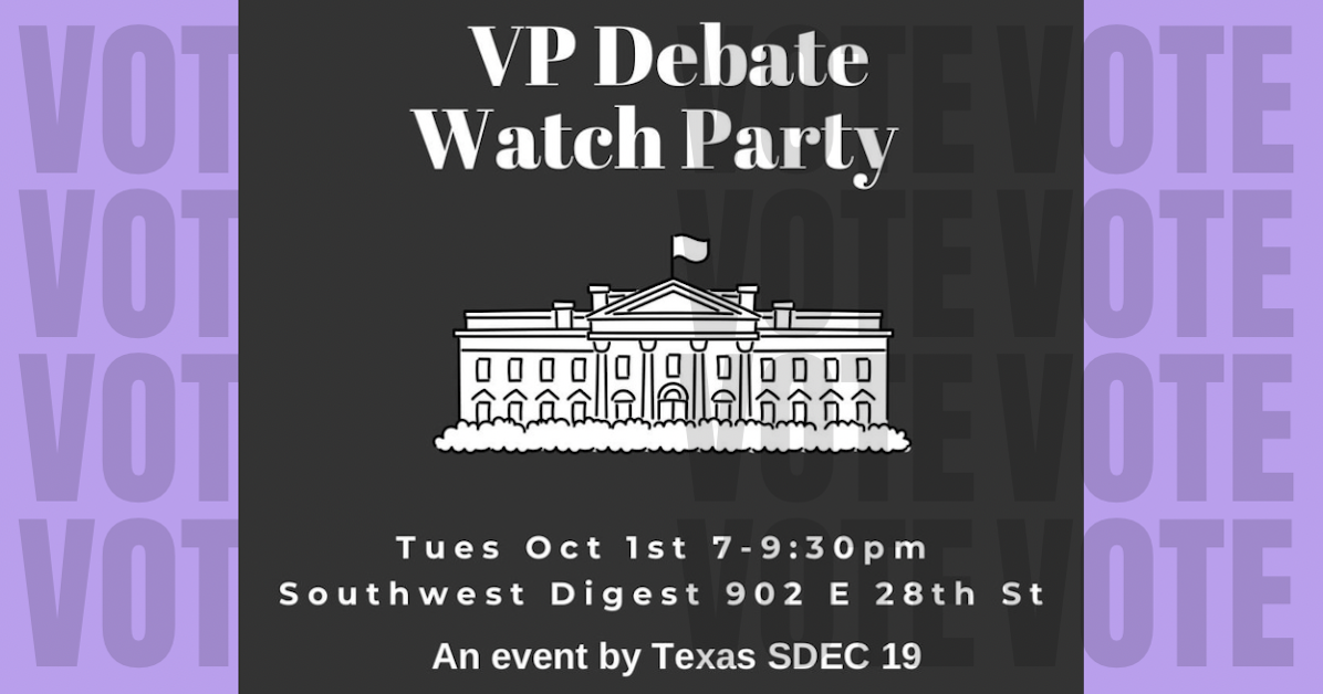 VP Debate Watch Party · Mobilize