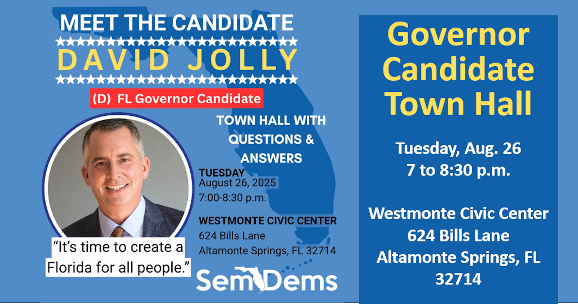 David Jolly: Governor Candidate Town Hall · Mobilize