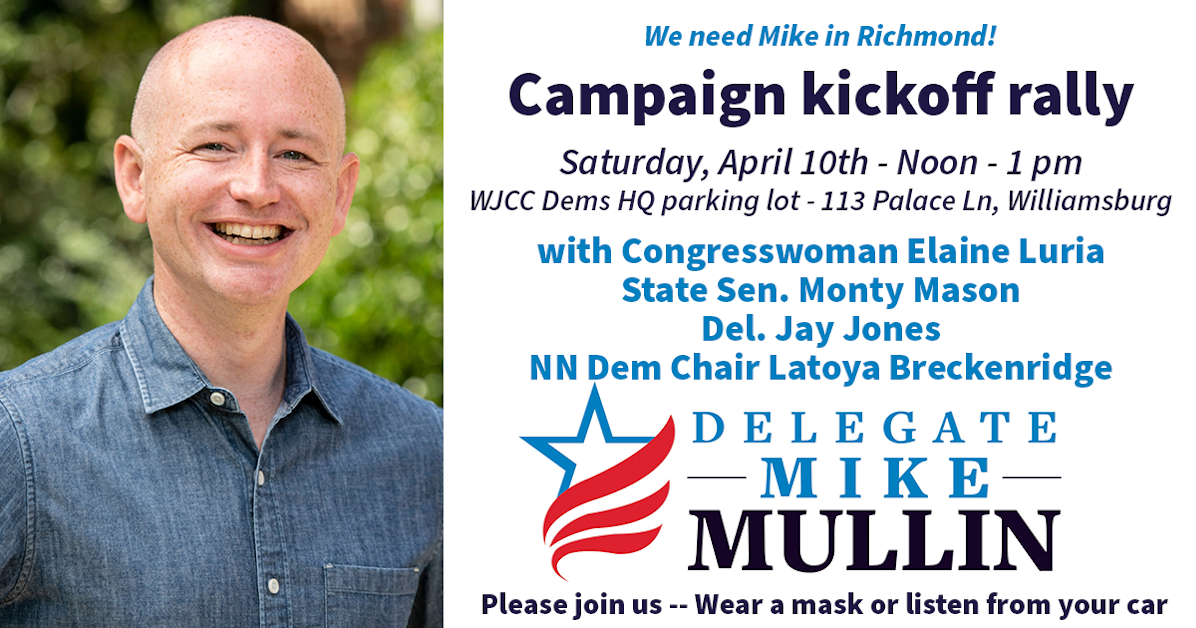 Campaign Launch Event · Mike Mullin for Virginia