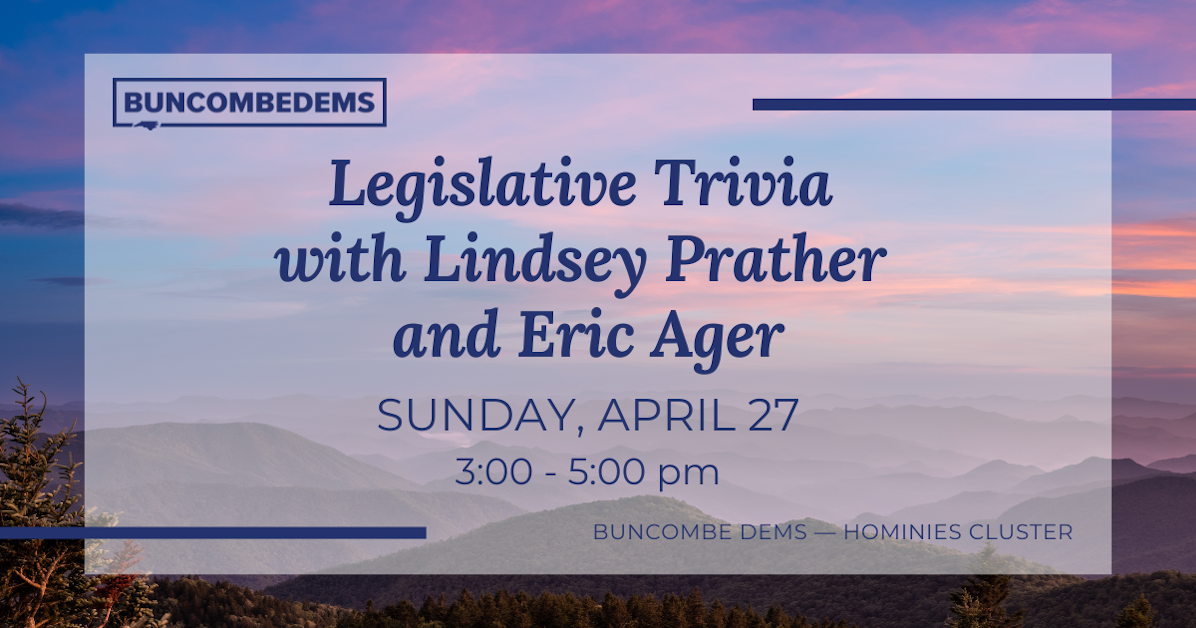 Legislative Trivia with Lindsey Prather and Eric Ager · Buncombe ...