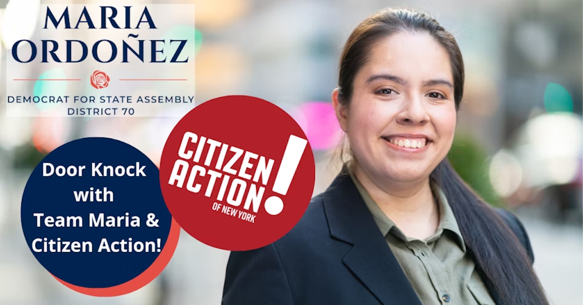 Canvass w/ Maria Ordonez x Citizen Action Tuesdays in June! · Mobilize