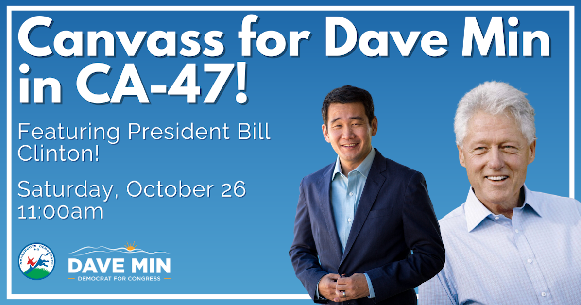 Canvass for Dave Min (CA-47) in Huntington Beach! *With Special Guest ...