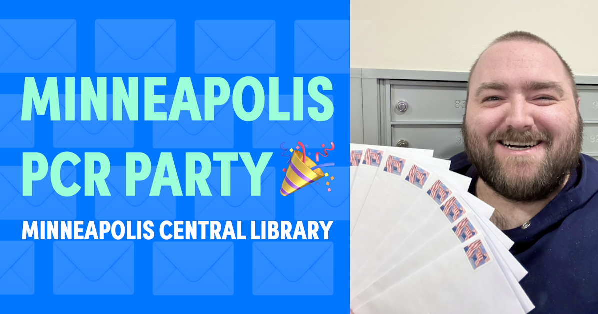 Minneapolis DFL PCR Receipt Mailing Party 🎉 · Mobilize