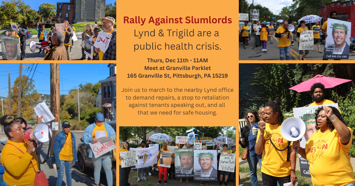 Rally Against Slumlords: Lynd & Trigild are a public health crisis ...