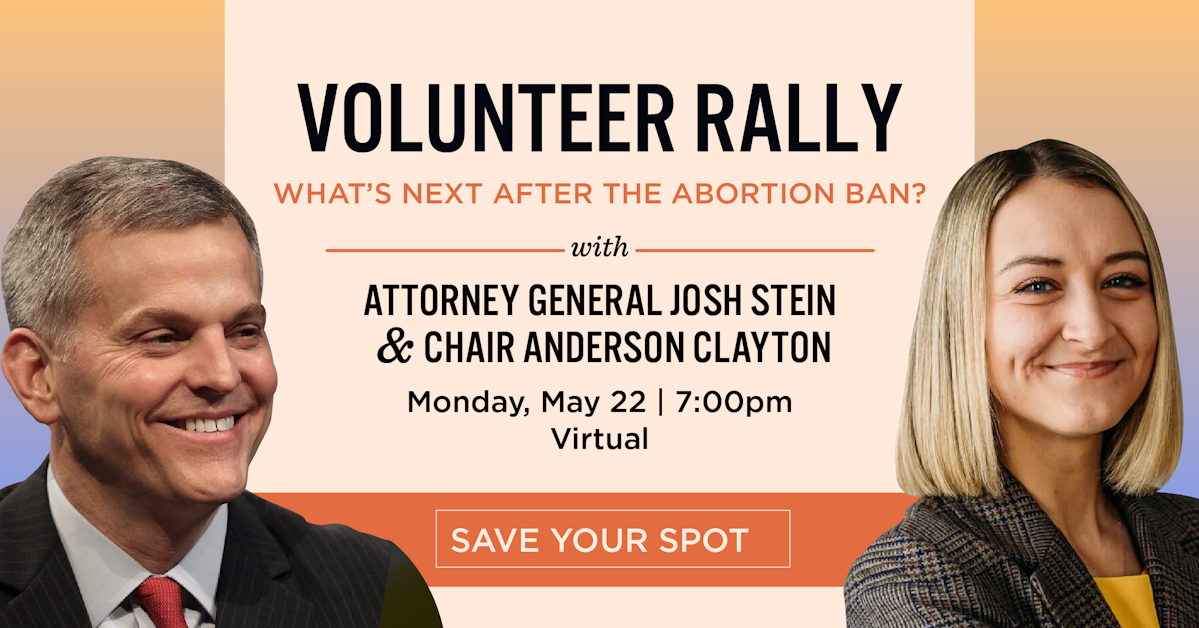 Volunteer Rally · North Carolina Democrats