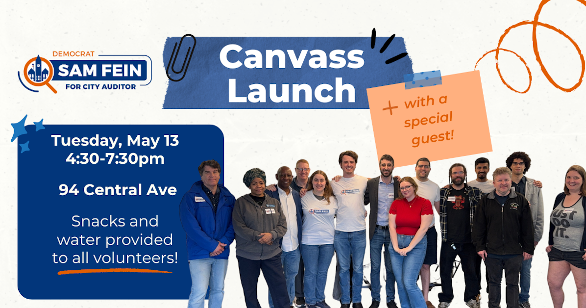 Sam Fein Canvass Launch with County Legislator Norma Chapman and Chloe ...