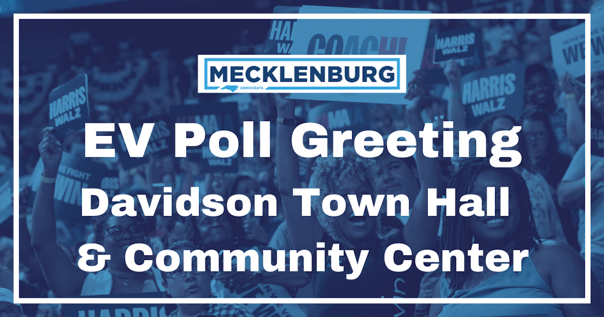 Protect Democracy: Volunteer To Be A Poll Greeter (Davidson Town Hall ...