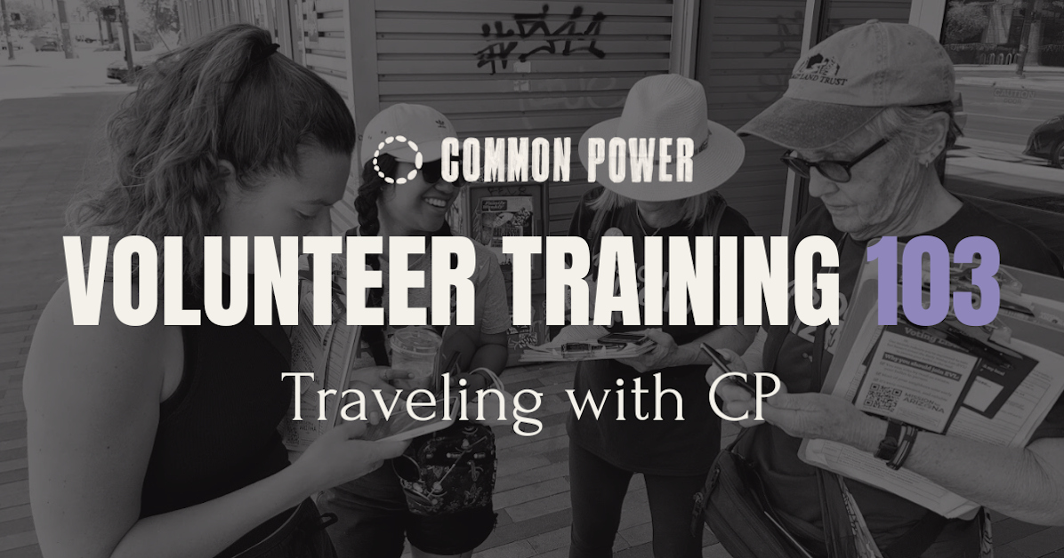 Volunteer Training 103 · Common Power