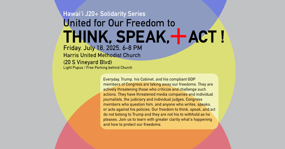 Solidarity Forum: United for Our Freedom to Think, Speak, and Act ...