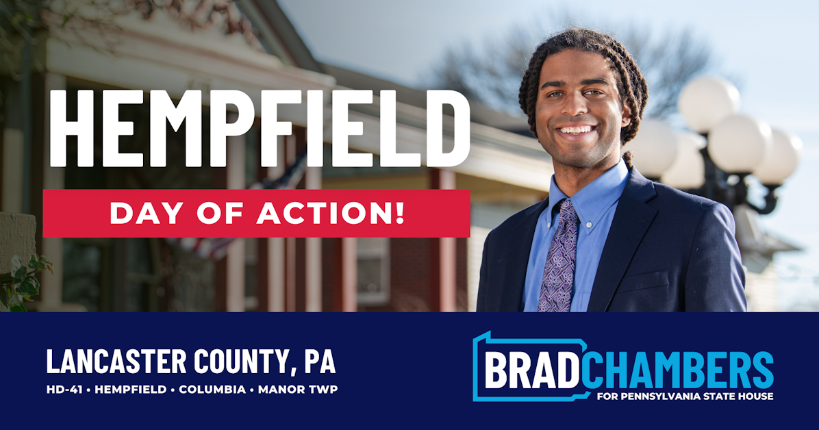 Hempfield Day of Action with Brad Chambers! · Progressive Turnout Project