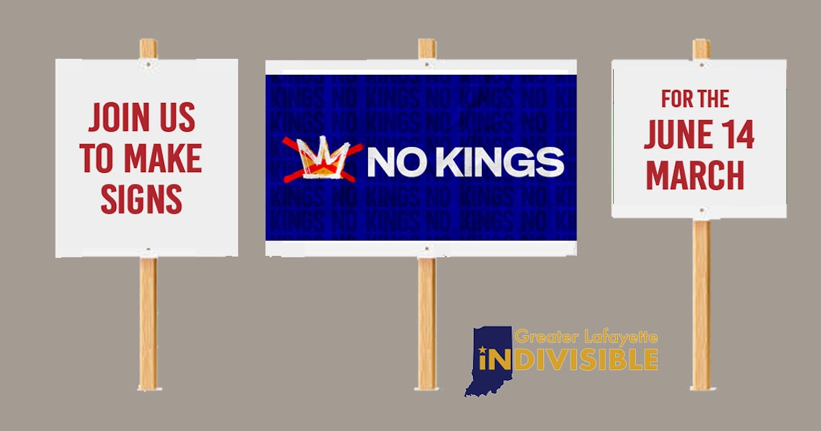 Sign Making Party for No Kings March · Mobilize