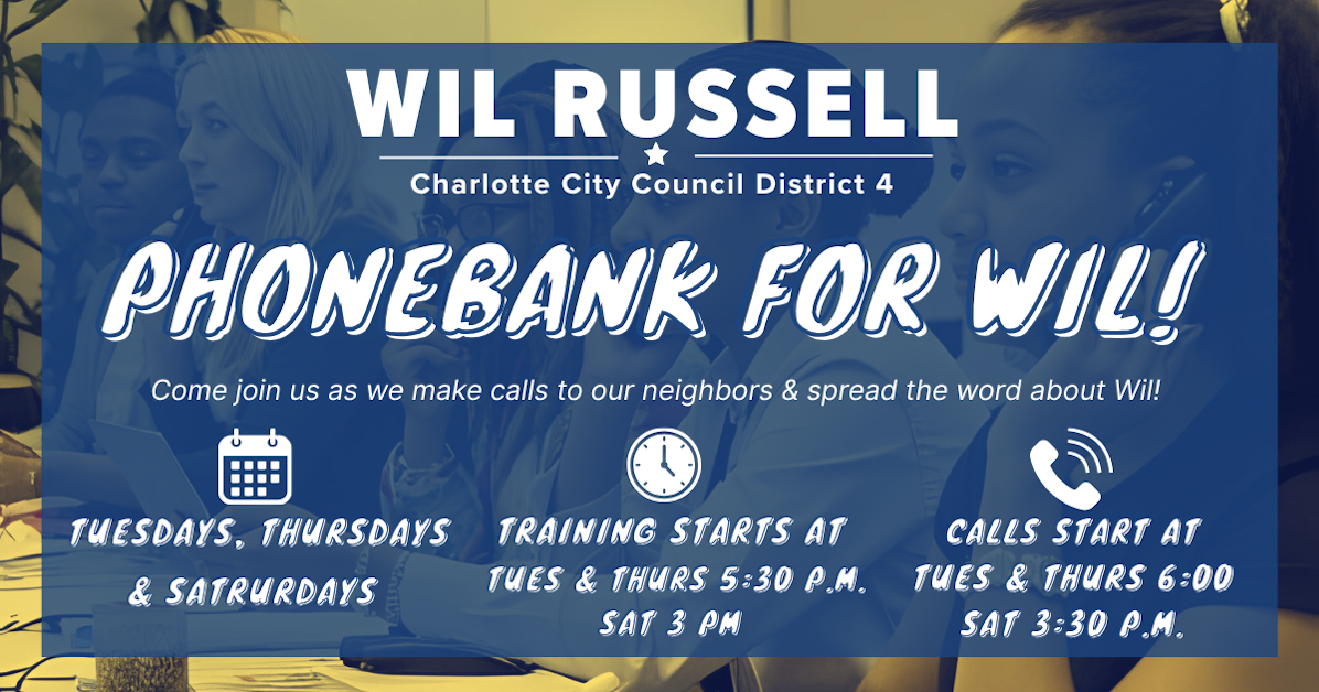 Phone Bank for Wil Russell · Mobilize