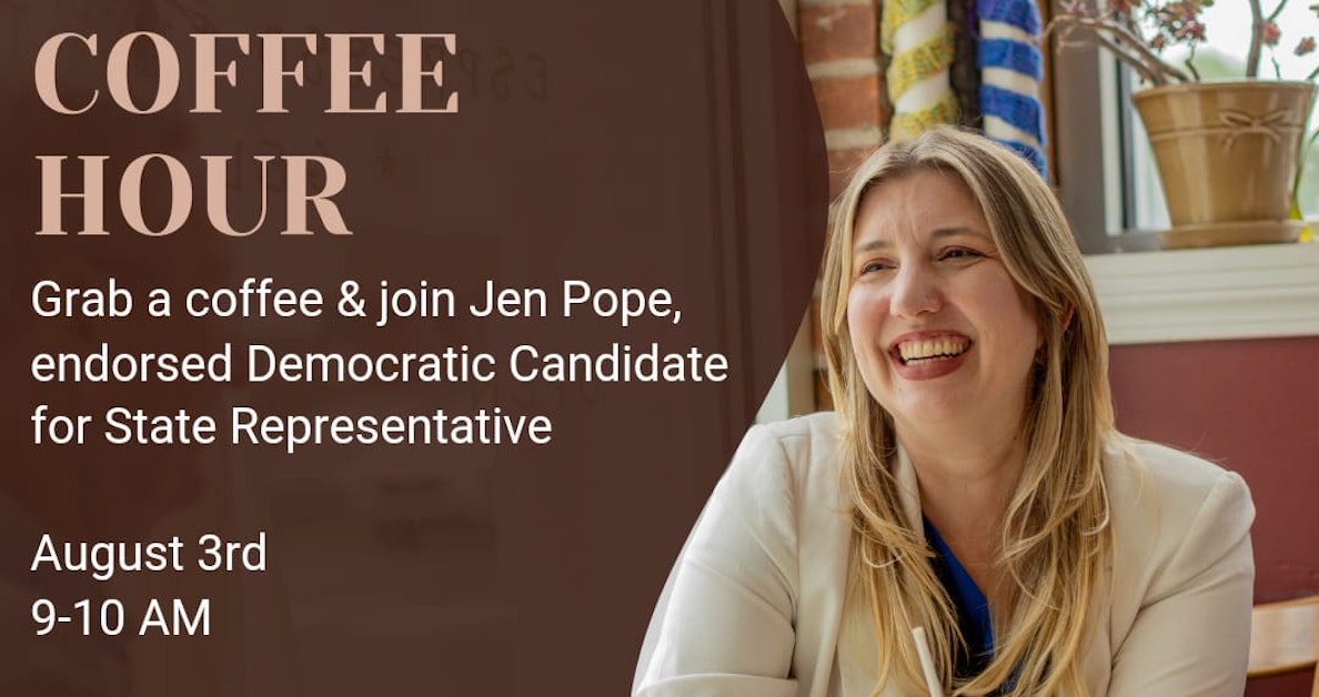 Coffee & Conversation with Jen Pope candidate for State Representative ...