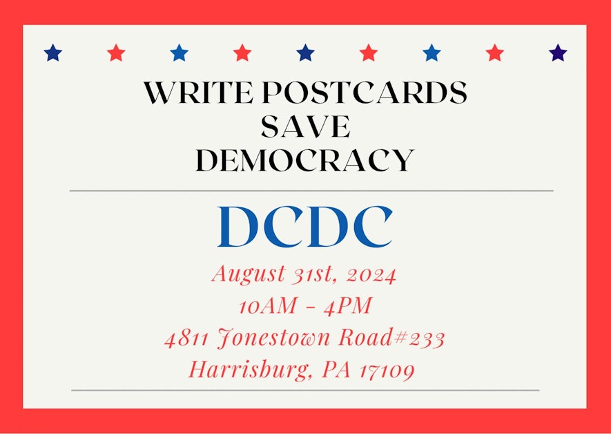 Postcard Writing Party! · Mobilize