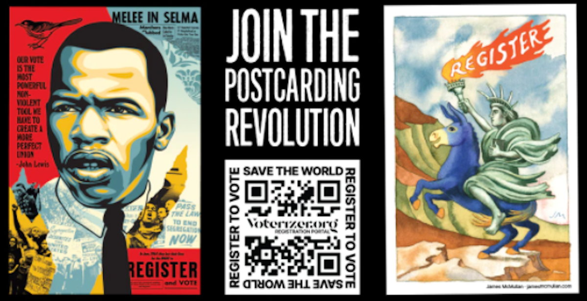 Defend Democracy 1/6 Day of Action - Write Postcards to Register Voters ...