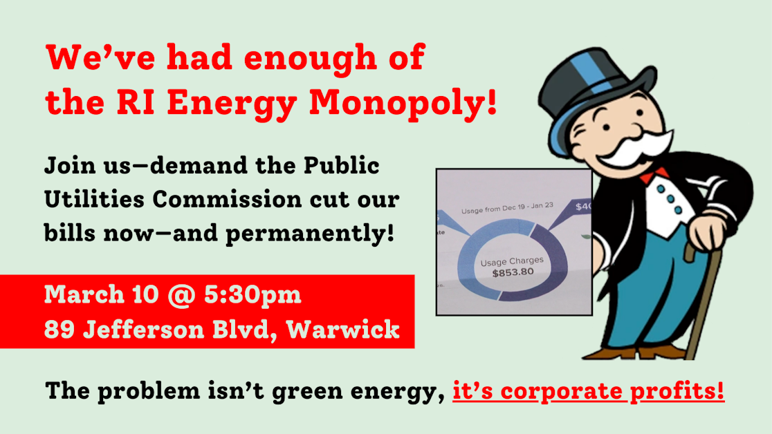 Stop Rate Increases NOW! · Indivisible RI