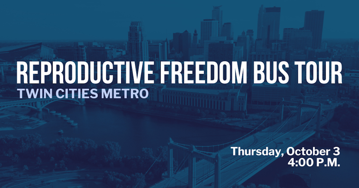 Fighting for Reproductive Freedom Bus Tour featuring Mrs. Gwen Walz ...