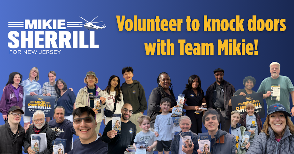 Canvass for Mikie Sherrill in Wayne · Mobilize