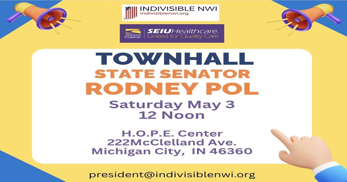 Townhall with State Senator Rodney Pol · Mobilize