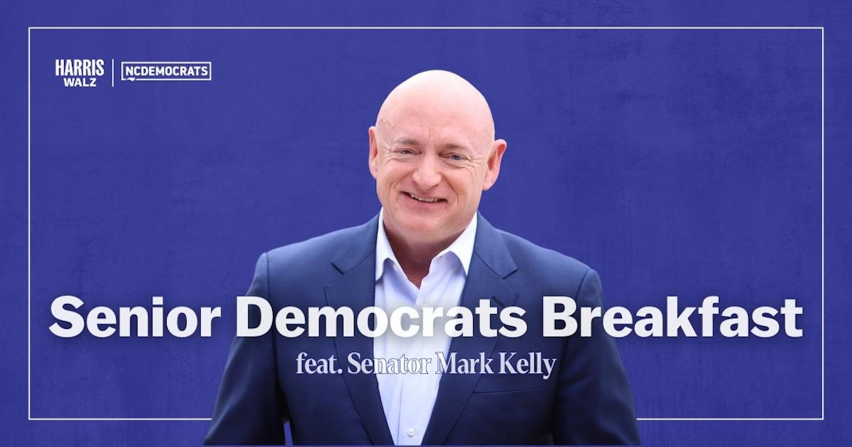 Senior Democrats Breakfast feat. Senator Mark Kelly · Mobilize