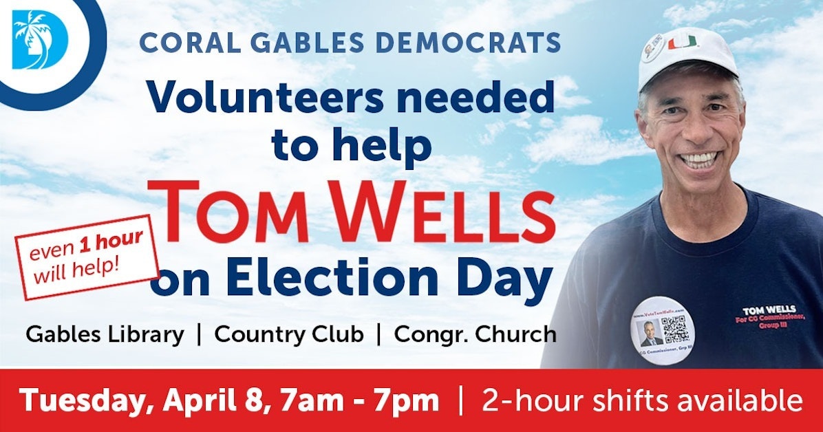 Election Day Volunteering: Library · Miami-Dade Democrats