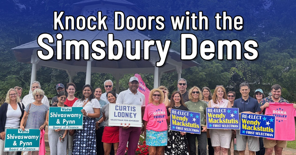 Simsbury Canvass with Comptroller Sean Scanlon and Treasurer Erick ...