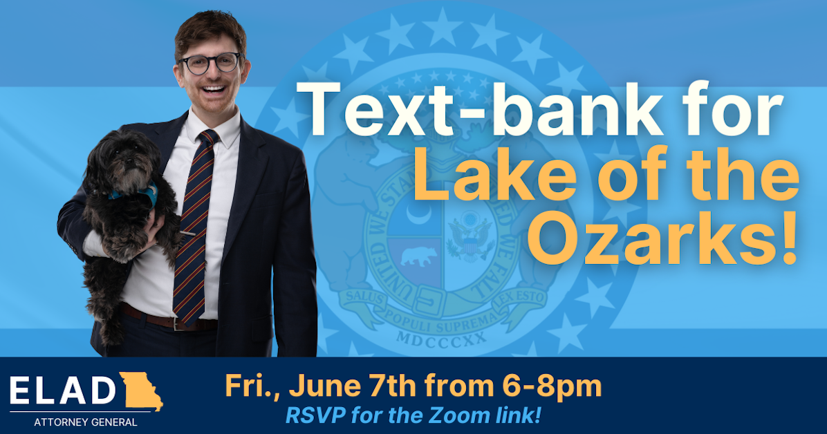 Text-bank into the Lake of the Ozarks! · Mobilize