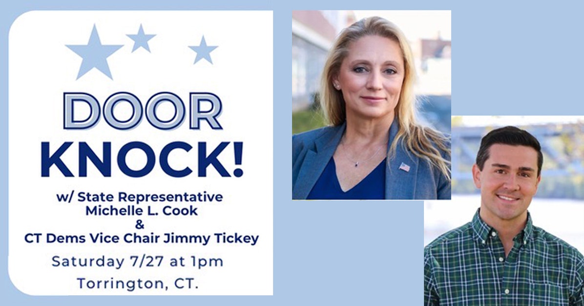 Door Knock w/ 65th State Rep. Michelle Cook & CT Dems Vice Chair Jimmy ...