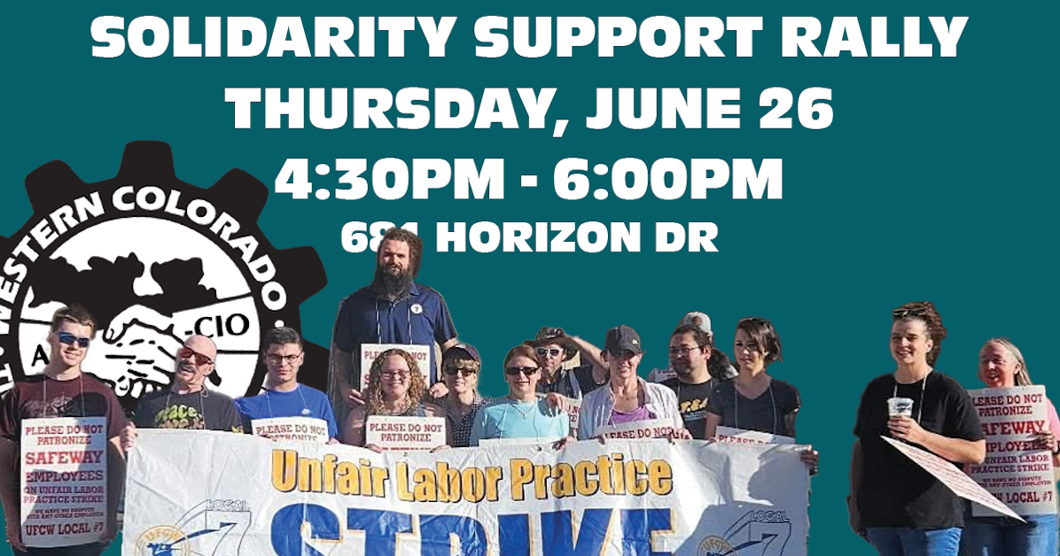 Solidarity Support Rally · Colorado Springs Area Labor Council
