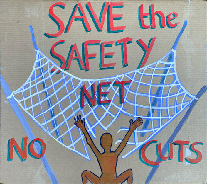 Make posters/signs for the "Hands Off" April 5 rally together at Au Jus ...