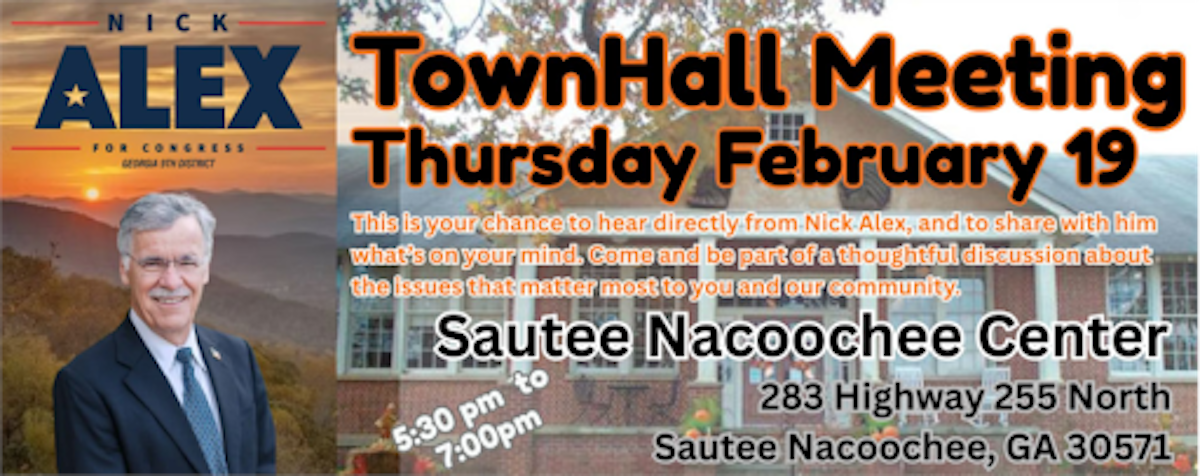 Nick Alex for Congress Town Hall · Nick Alex For Congress 2026 - Ga 9th ...