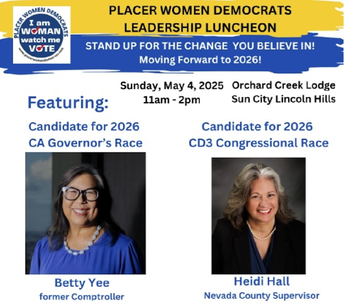 PWD Leadership Luncheon · Placer Women Democrats
