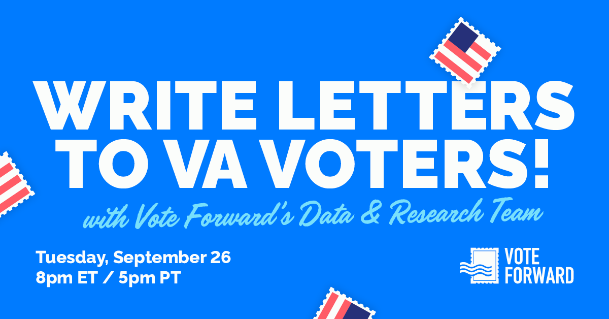 Write Letters to Voters with Vote Forward’s Data & Research Team ...
