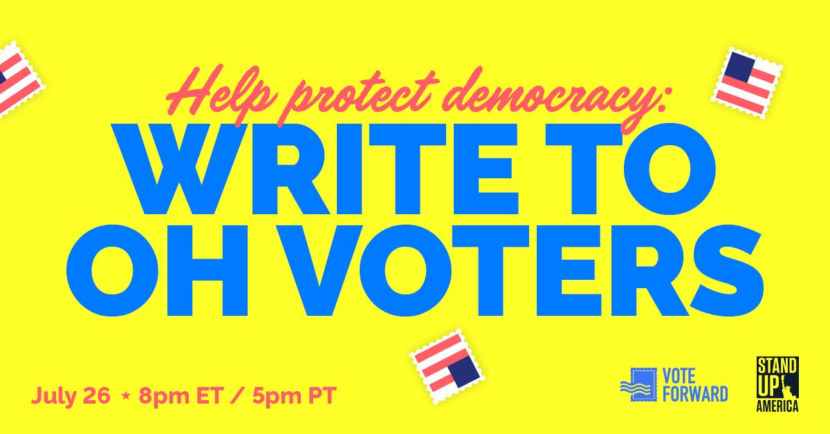 Write Letters to Ohio with Vote Forward and Stand Up America · Mobilize
