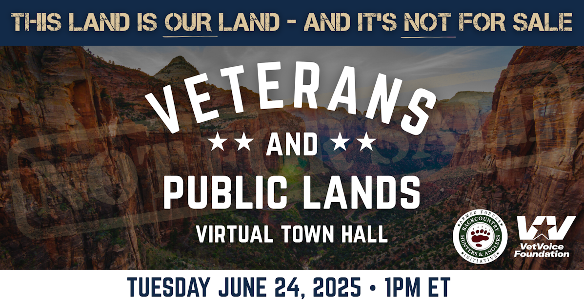 Veterans & Public Lands Virtual Town Hall · VoteVets
