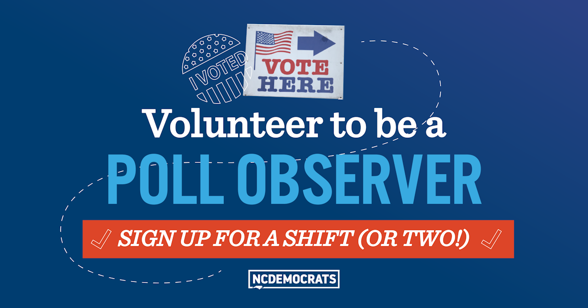 Poll Observer Interest Form · Moore County NC Democratic Party