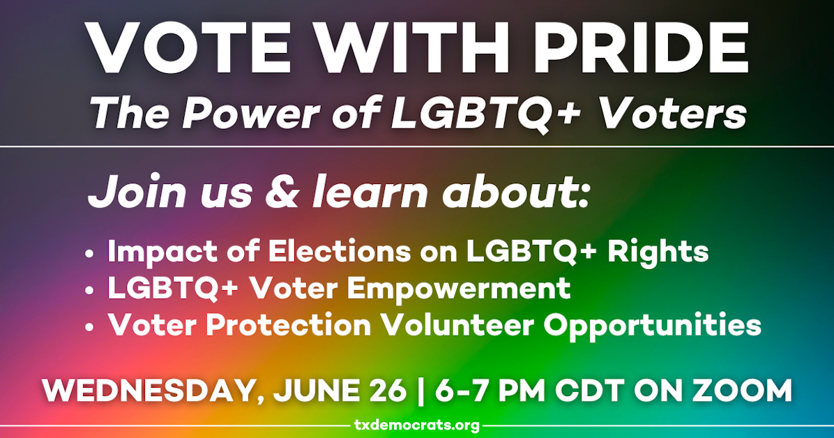 Vote with Pride: The Power of LGBTQ+ Voters · TDP Voter Protection