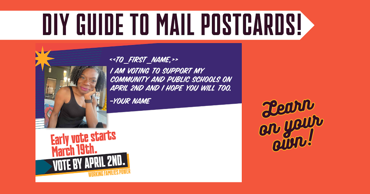 (DIY) Send Friend to Friend Postcards for the WI Spring Election ...