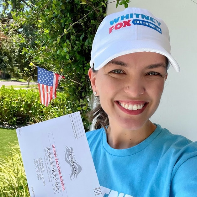 Whitney Fox for Congress: Poll Greeting in Palm Harbor · Mobilize