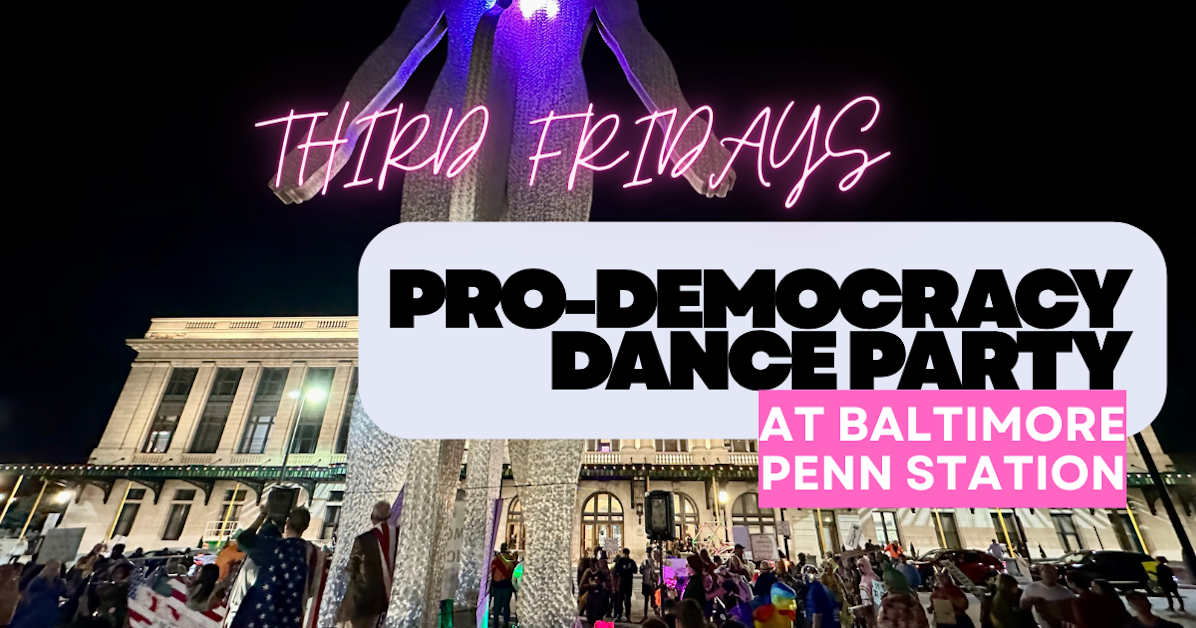 Pro-Democracy Dance Party at Penn Station · Allies for Democracy