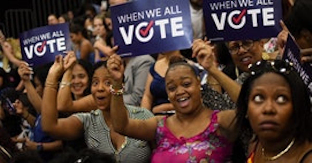 Voices for Voting: A Voter Registration Celebration · When We All Vote